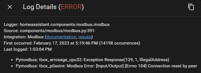 Two modbus slaves are blocking Home Assistant from wrapping up the start up phase · Issue #86972 ...