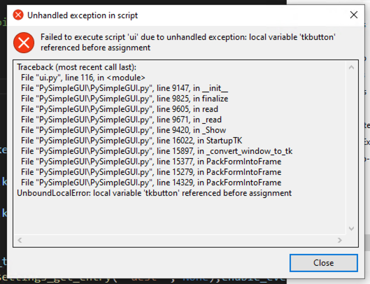[Question] Issue after running exe file · Issue #5487 · PySimpleGUI/PySimpleGUI · GitHub