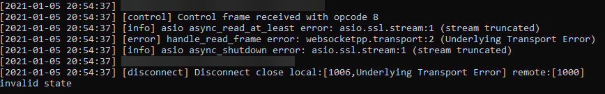 Close Connection Without Awaiting A Closing Tls Handshake · Issue 953 · Zaphoyd Websocketpp