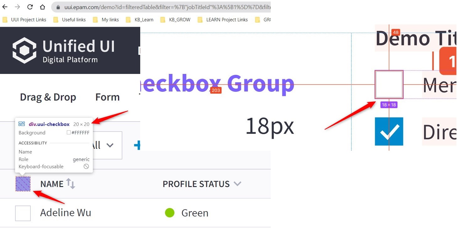 [Demo - Filtered table] Issues related to design and implementation mismatch · Issue #633 · epam ...