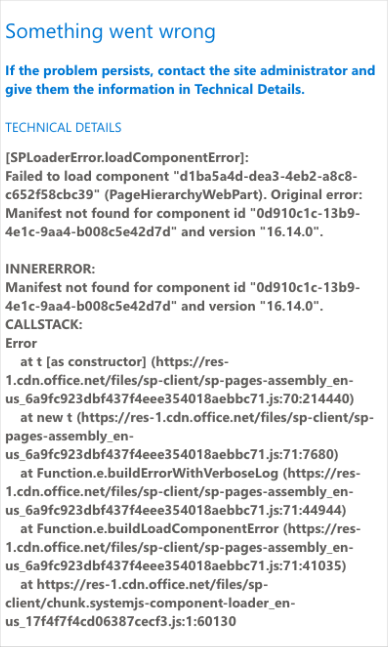 Existing pages with react-pages-hierarchy web part broken after upgrade to 1.0.3 · Issue #2659 ...