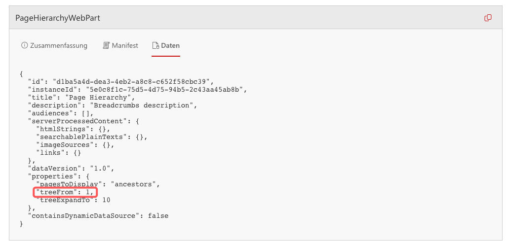 react-pages-hierarchy: children/ancester mode may break when the there is no page with item ID 1 ...