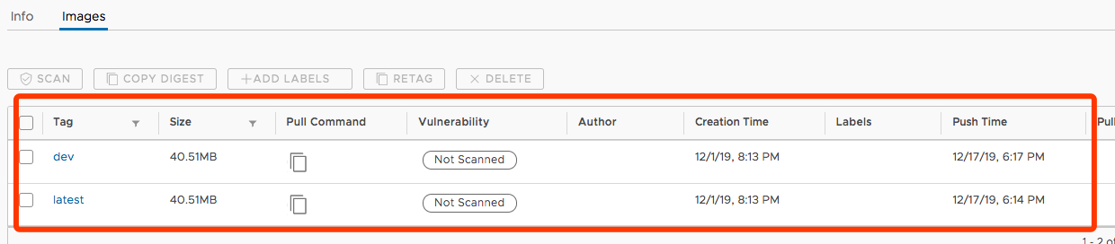 where can i see the image id in UI · Issue #10293 · goharbor/harbor · GitHub