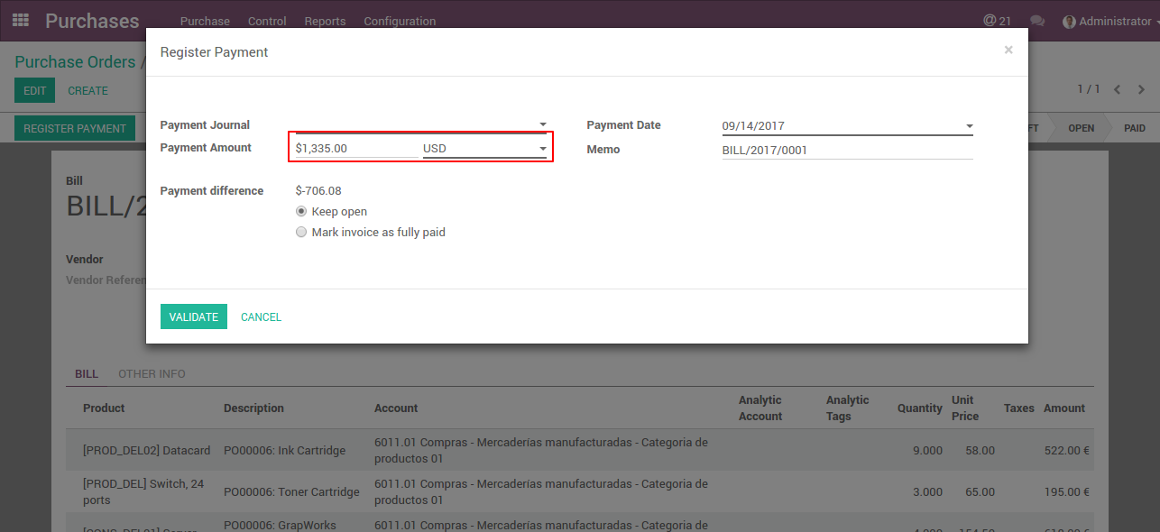 [10.0e] Does not do automatic currency conversion when paying invoice · Issue #19470 · odoo/odoo ...