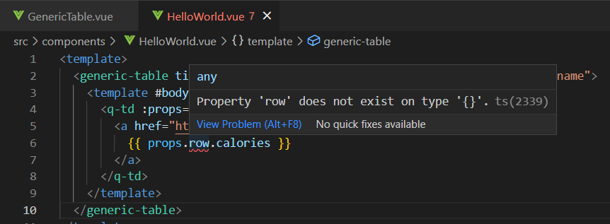 Typescript in dynamic slots · quasarframework quasar · Discussion #14415 · GitHub