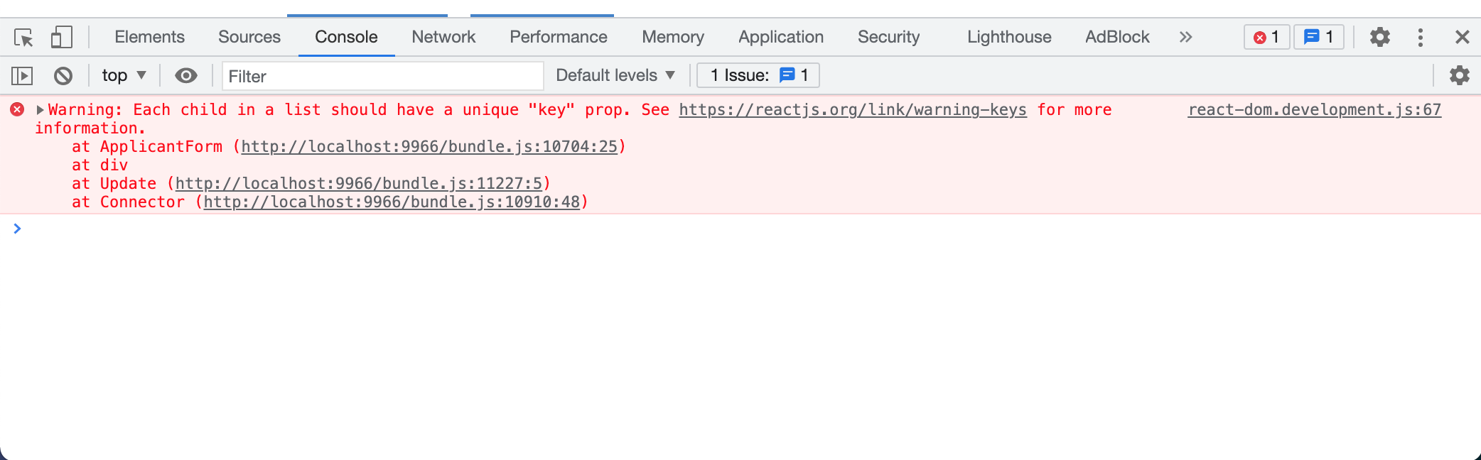 Bug: inappropriate 'Each child in a list should have a unique "key" prop.' message · Issue ...