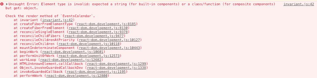 `Element type is invalid` error using most recent version · Issue #1179 · jquense/react-big ...