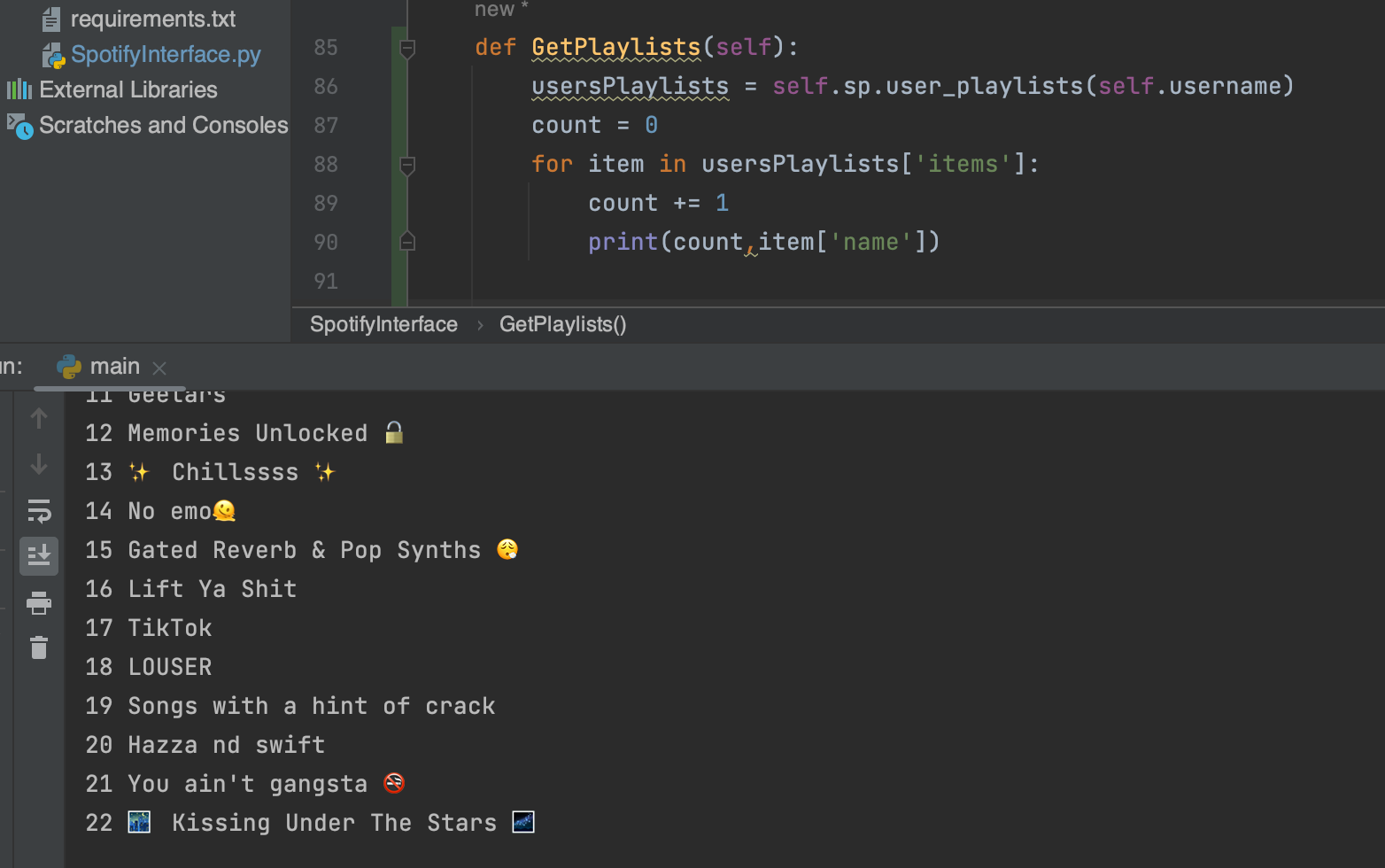 Get user's playlists in their library · Issue #938 · spotipy-dev/spotipy · GitHub