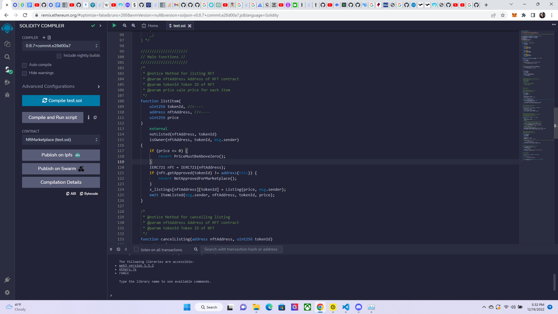 Unexplainable Stack Too Deep Error · Smartcontractkit Full Blockchain Solidity Course Js