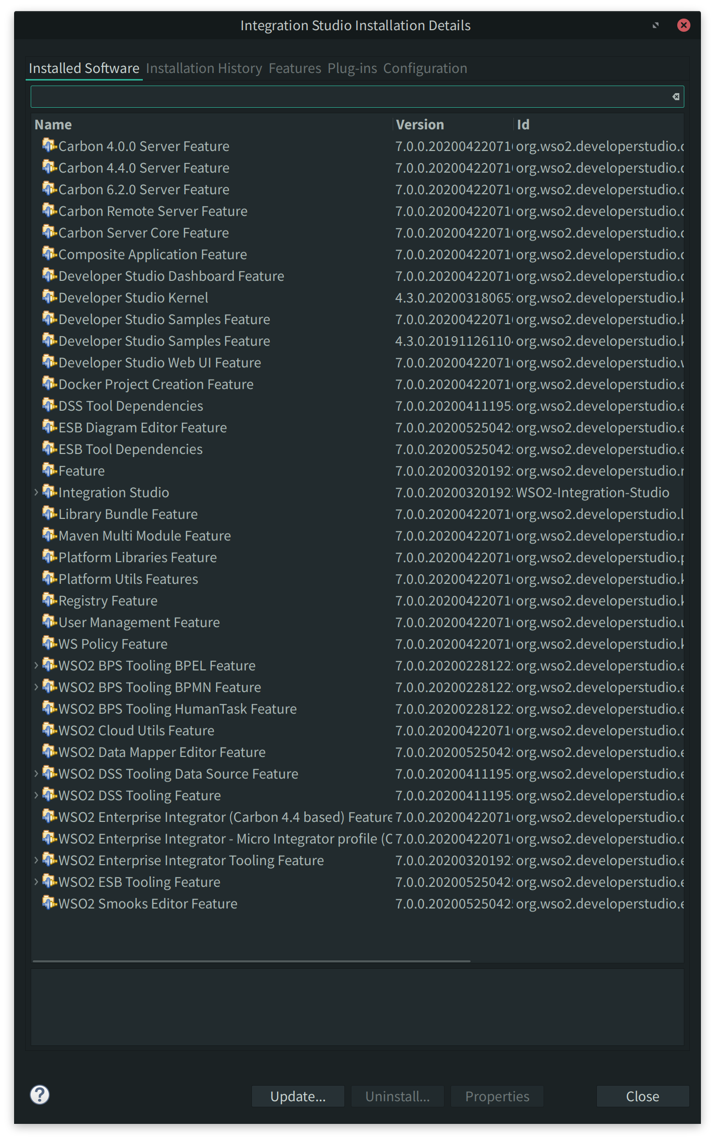 Inconsistent rendering in different aspects of Integration Studio when a dark system theme is ...