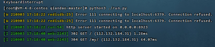 Error 111 connecting to localhost:6379. Connection refused.这个有影响吗？ · Issue #115 · qd-today/qd ...