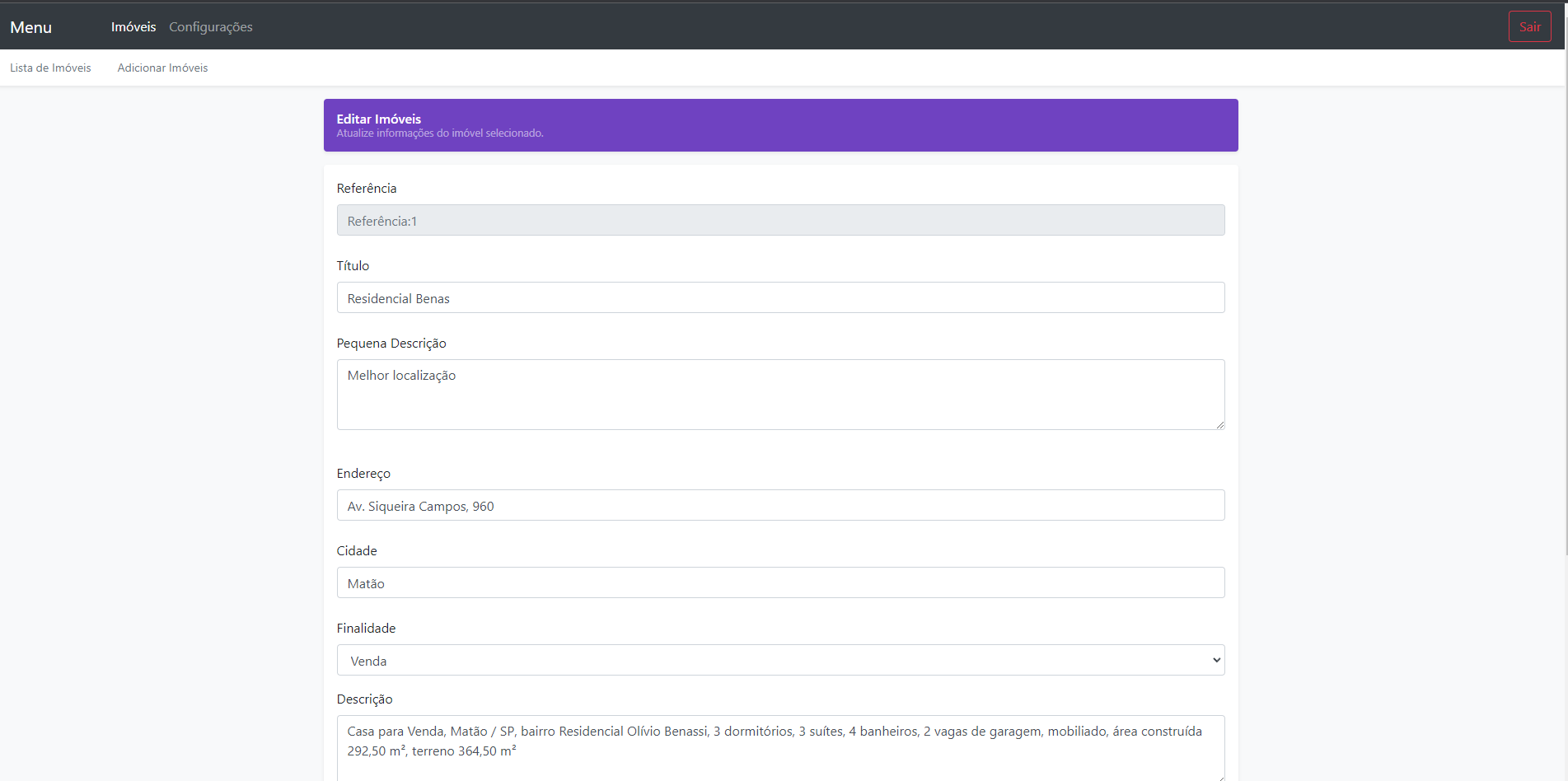 GitHub - gabrielveronesi/projeto-imobiliaria: Sistema Imobiliario, Painel Administrativo para o ...