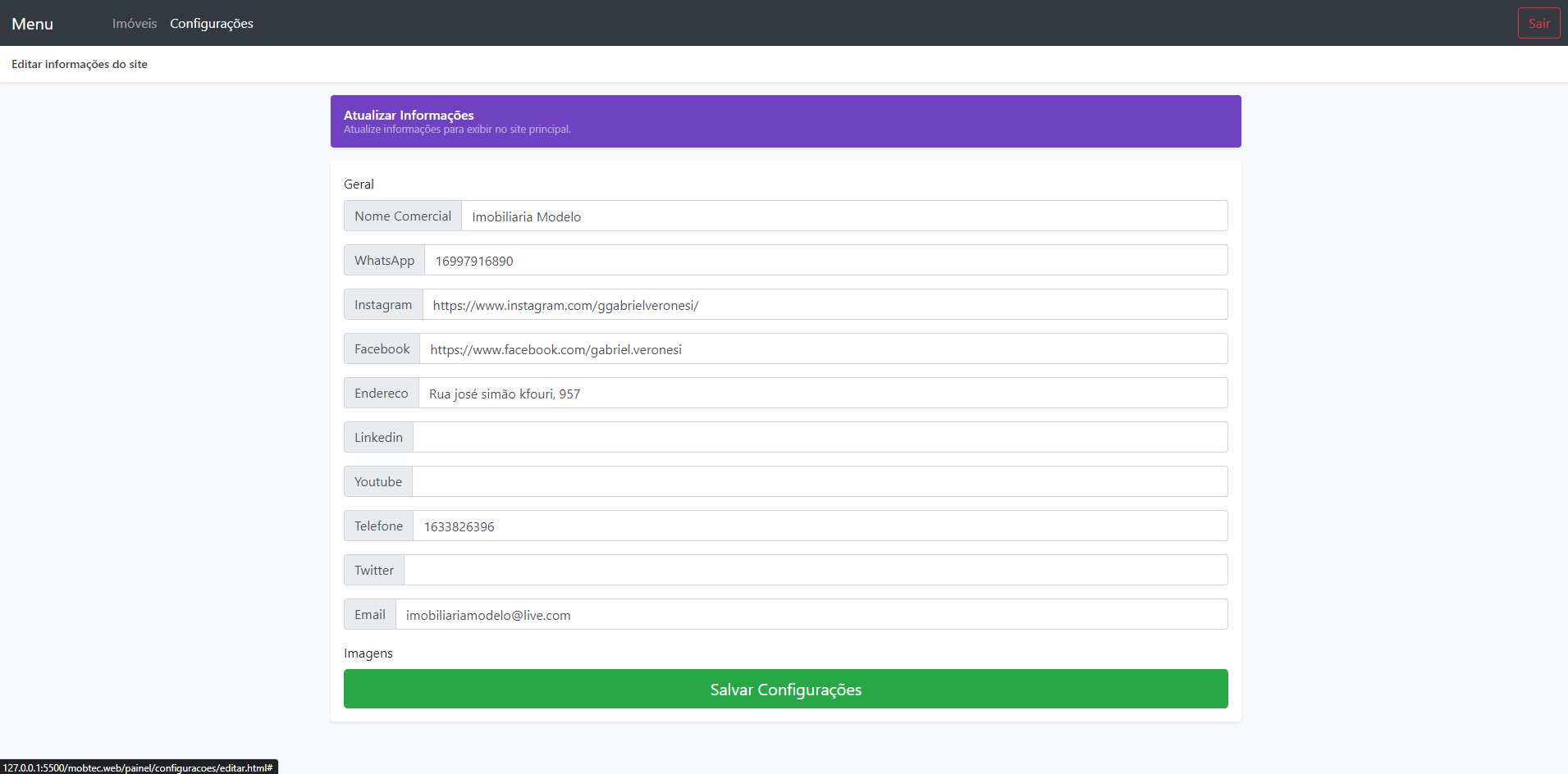 GitHub - gabrielveronesi/projeto-imobiliaria: Sistema Imobiliario, Painel Administrativo para o ...