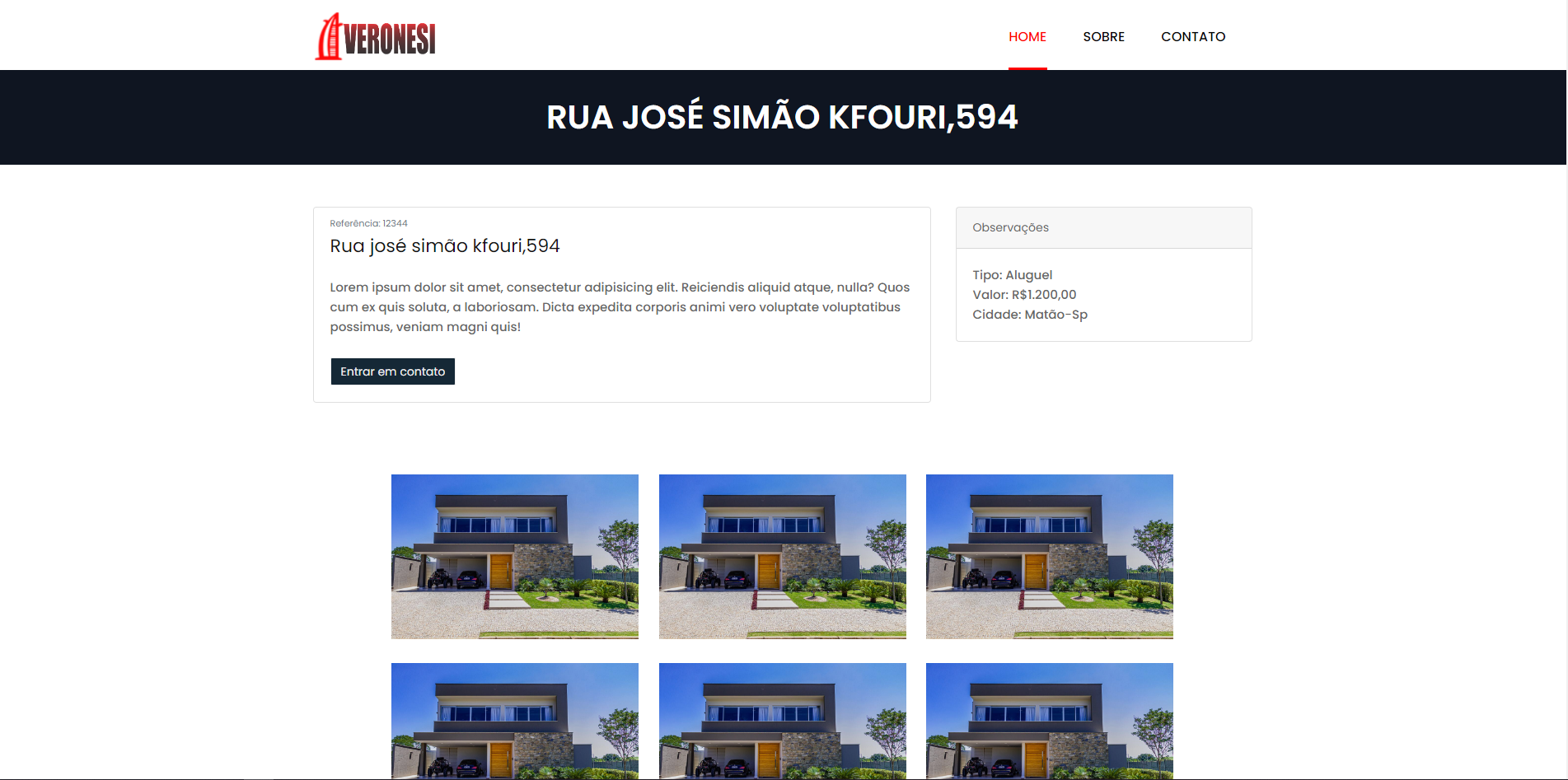 GitHub - gabrielveronesi/projeto-imobiliaria: Sistema Imobiliario, Painel Administrativo para o ...