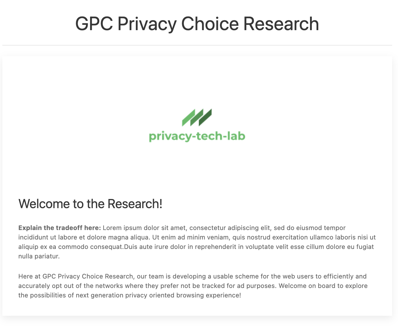 Explain in UI the tradeoff between privacy and personalization · Issue #120 · privacy-tech-lab ...