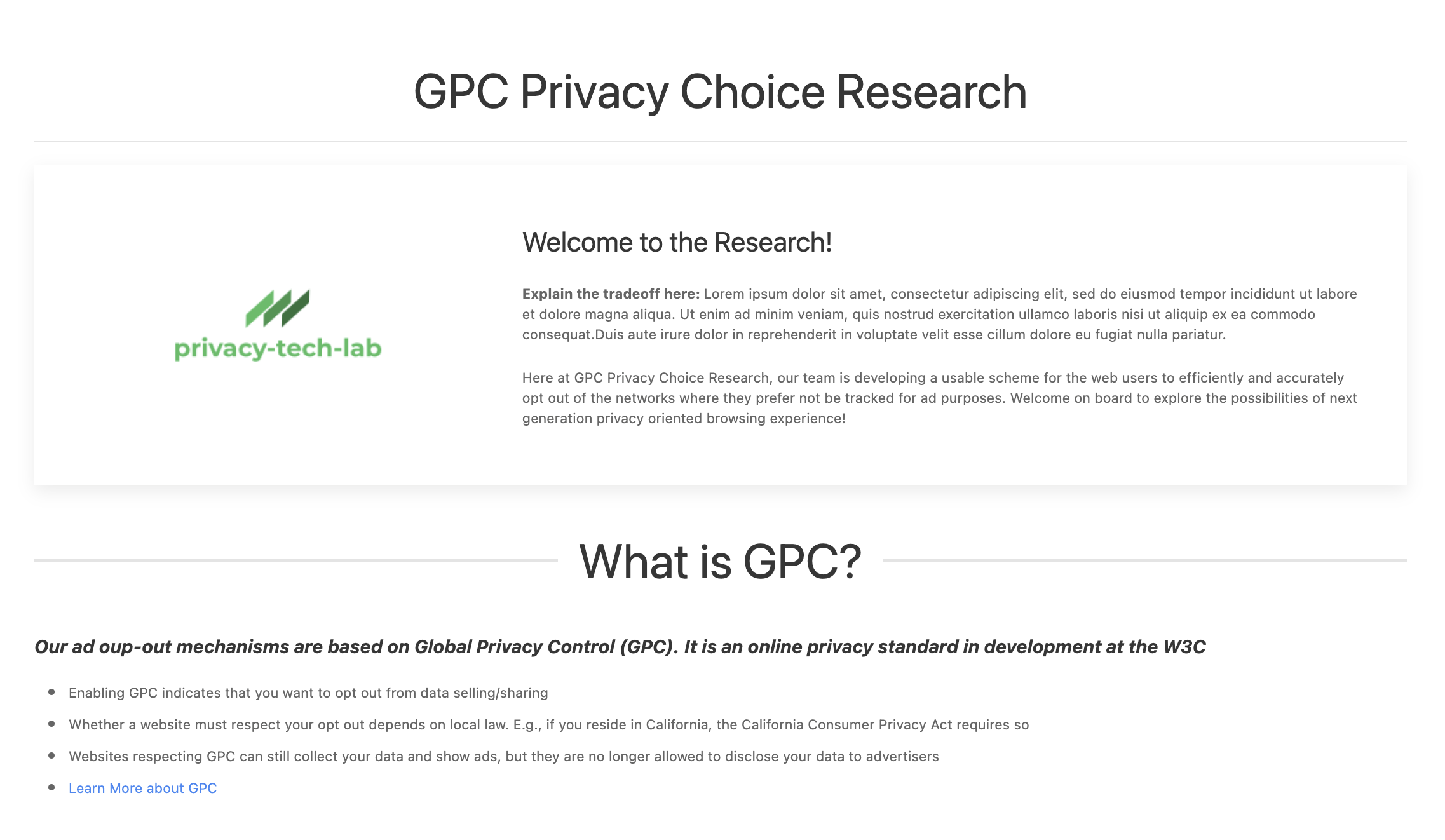 Explain in UI the tradeoff between privacy and personalization · Issue ...