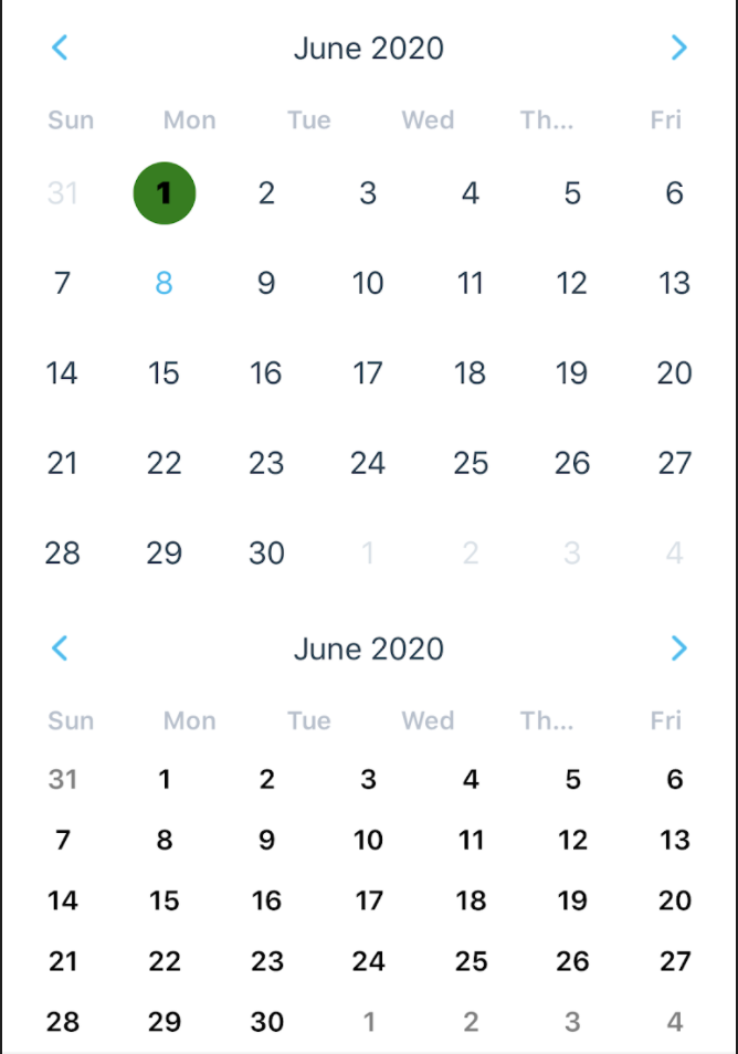 custom dayComponent not updating style · Issue #1178 · wix/react-native-calendars · GitHub
