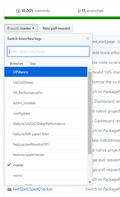Feature Request : Allow searching for branch by keywords in "Checkout Branch" window · Issue ...