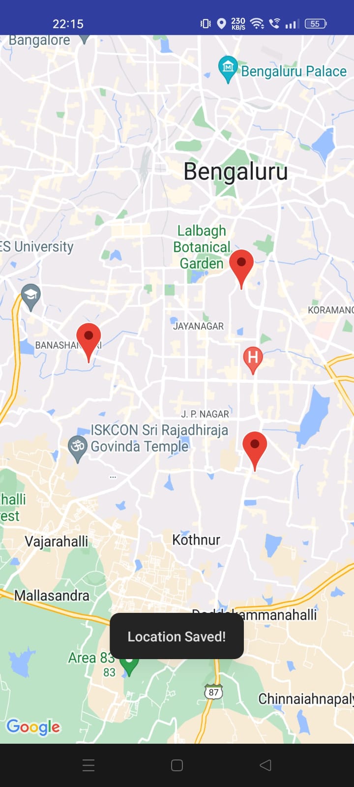 GitHub - adityarevankarp/saved-locations-maps-and-geolocation