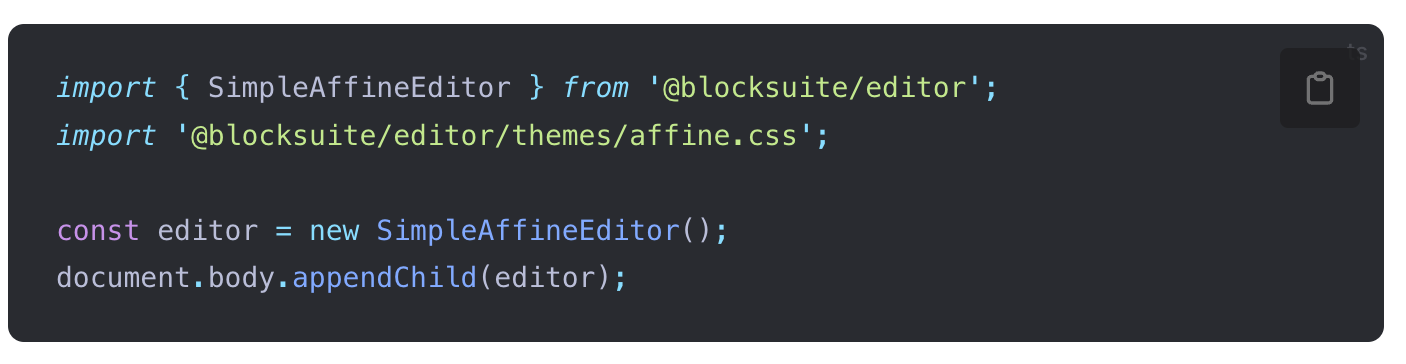 Add getting started tutorial for react and next.js · Issue #3663 · toeverything/blocksuite · GitHub