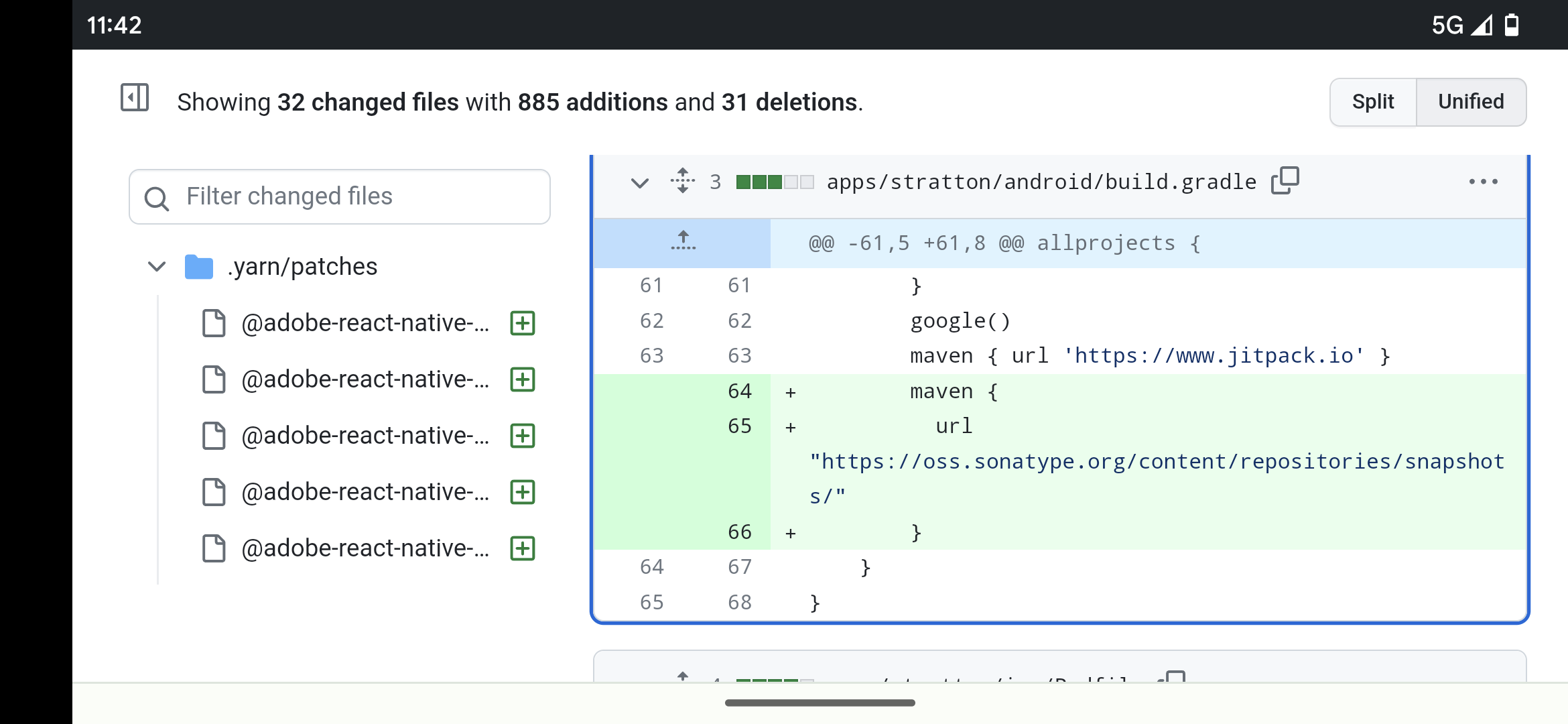Broken Android build: Non-pinned native packages result in dependency which is not yet published ...