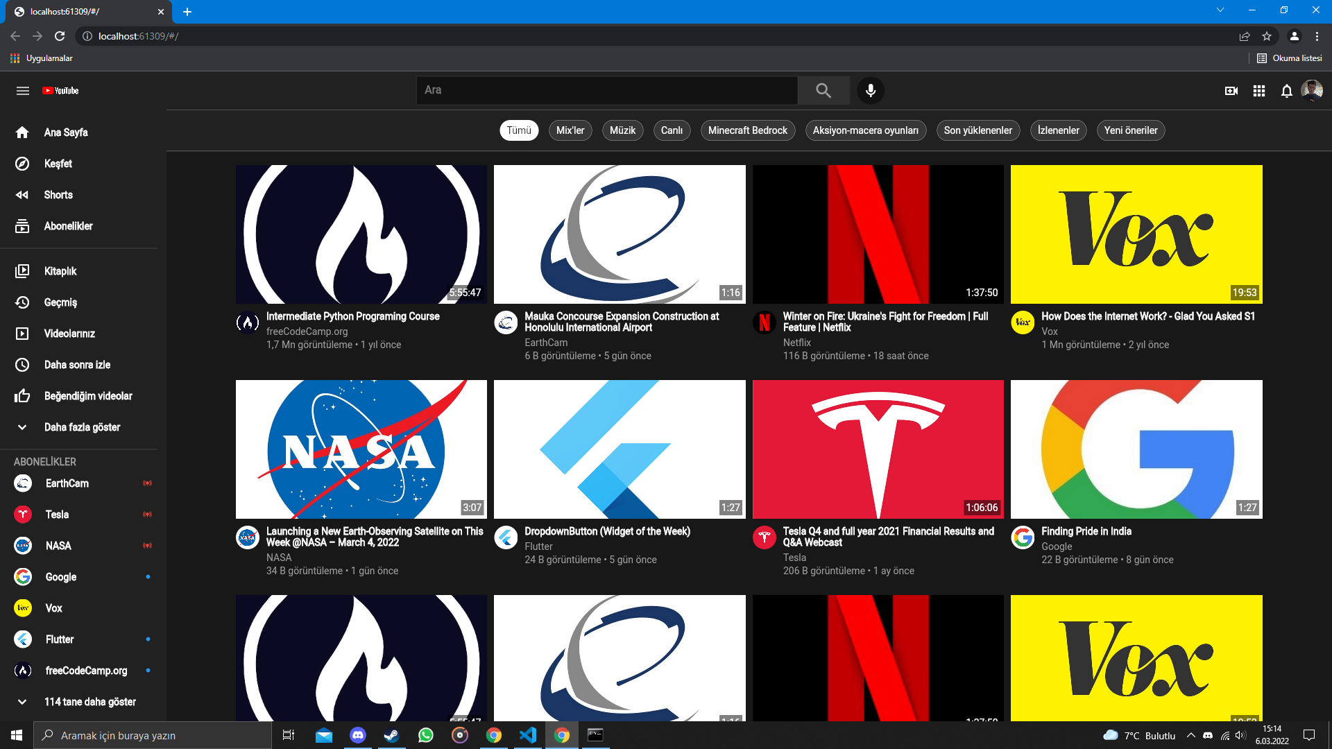 GitHub - ErsanGvnc/Youtube_Clone: I cloned Youtube using flutter.
