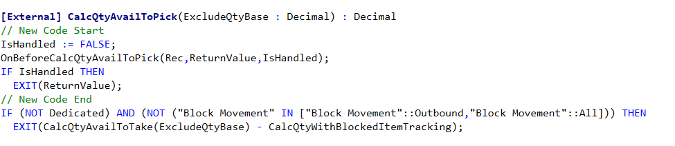 [Event Request] Table 7302 Bin Content - OnBeforeCalcQtyAvailToPick ...
