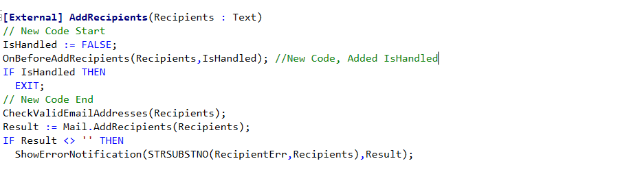 [Event Request] Codeunit 400 "SMTP Mail" OnBeforeAddRecipients · Issue #8970 · microsoft ...