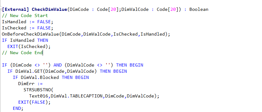 [Event Request] Codeunit 408 "DimensionManagement" OnBeforeCheckDimValue · Issue #8971 ...