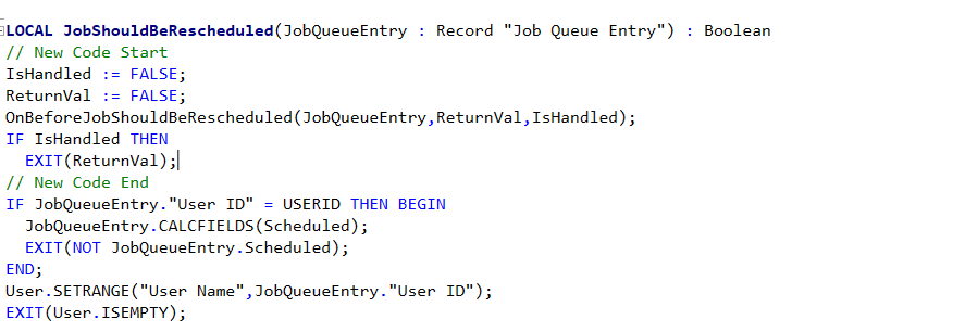 [Event Request] Codeunit 455 "Job Queue User Handler ...