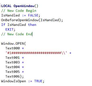 [Event Request] Codeunit 5895"Inventory Adjustment" - OnBeforeOpenWindow & OnBeforeUpdateWindow ...