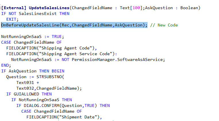 [Event Request] Table 36 "Sales Header" - OnBeforeCreateInvtPutAwayPic ...