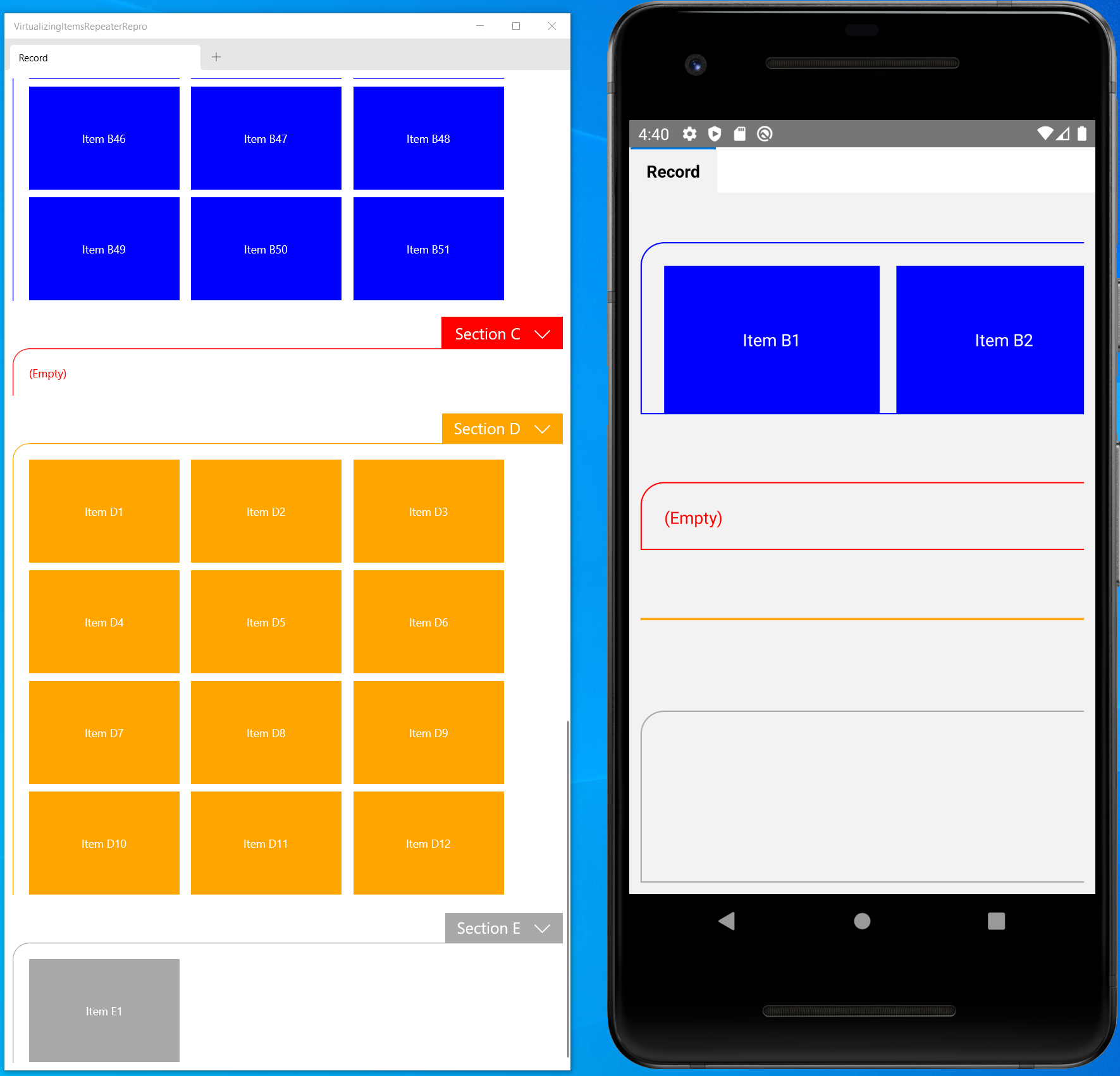 ItemsRepeater layout issues Android and iOS · Issue #4742 · unoplatform/uno · GitHub