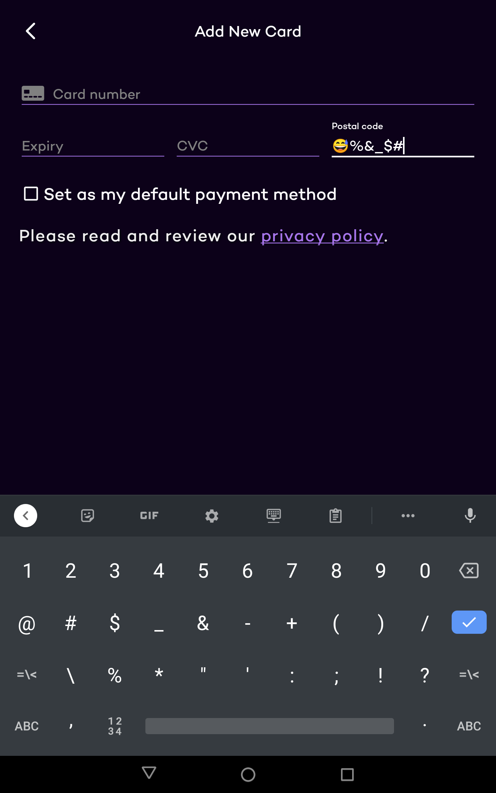 Postal Code accepts Emojis and symbols · Issue #3423 · stripe/stripe ...