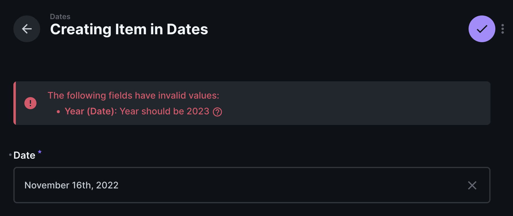 Date Validation Always Invalidates Input · Issue 16649 · Directus Directus · Github