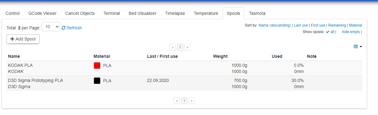 Where do I select a Spool for printing · Issue #65 · OllisGit/OctoPrint-SpoolManager · GitHub