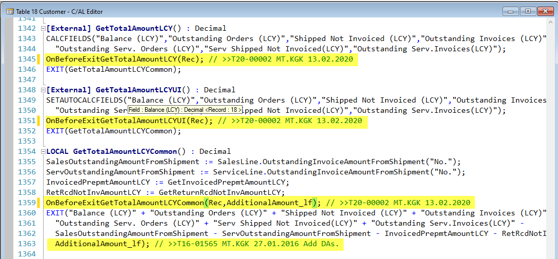 [event Requests] Table 18 Customer Affect Total Outstanding Amount · Issue 6098 · Microsoft