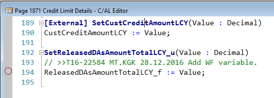 [Extensibility enhancement] Pages 343 and 1871: Need to add own field ...
