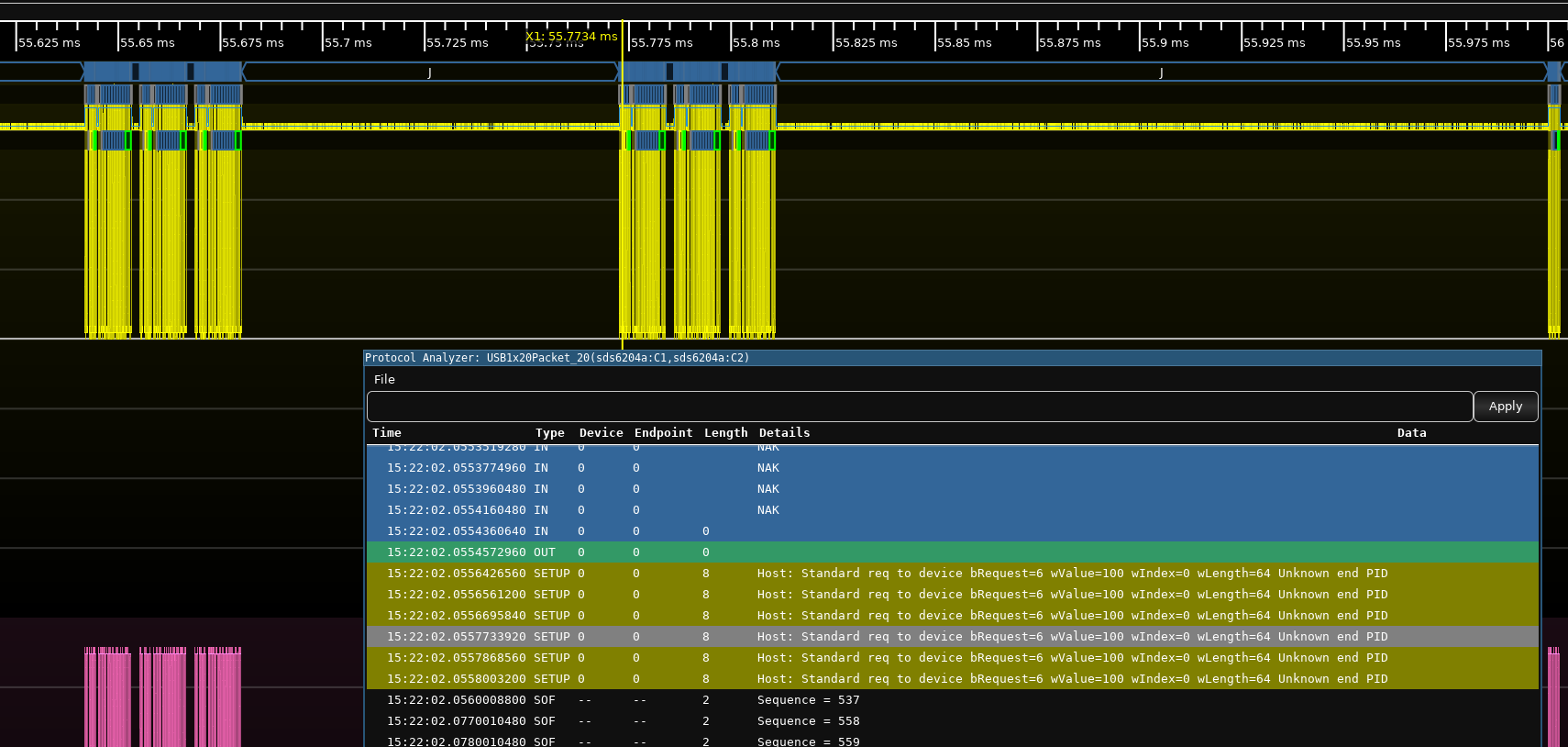 Protocol Analyzer: doesn't list all USB SETUP transactions · Issue #723 · ngscopeclient/scopehal ...
