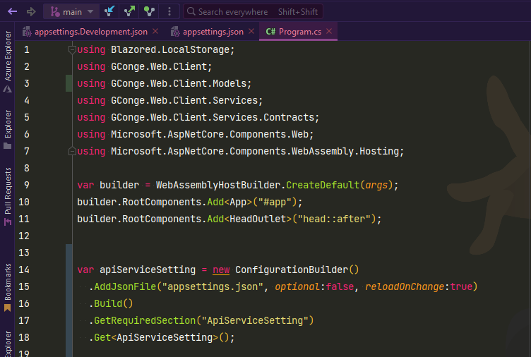 Blazor WebAssembly project cannot read appsettings.json file when ... Blazor WebAssembly project cannot read appsettings.json file when ...