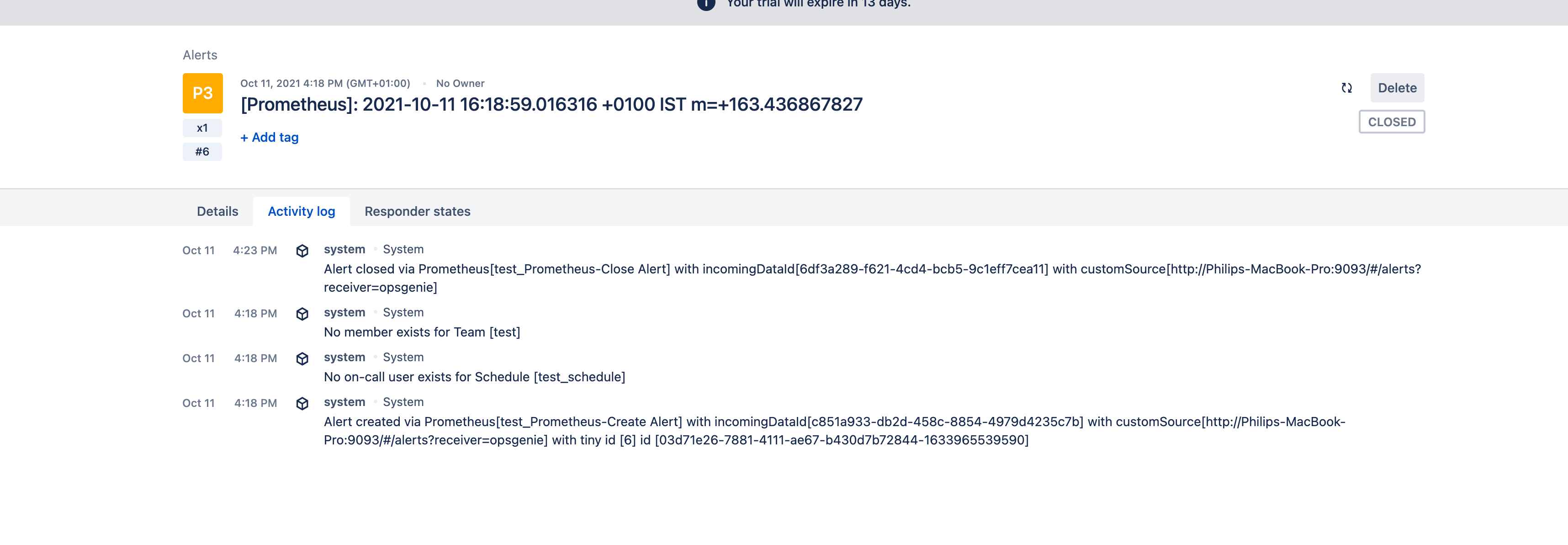 Opsgenie Integration send_resolved doesn't work · Issue #2616 · prometheus/alertmanager · GitHub