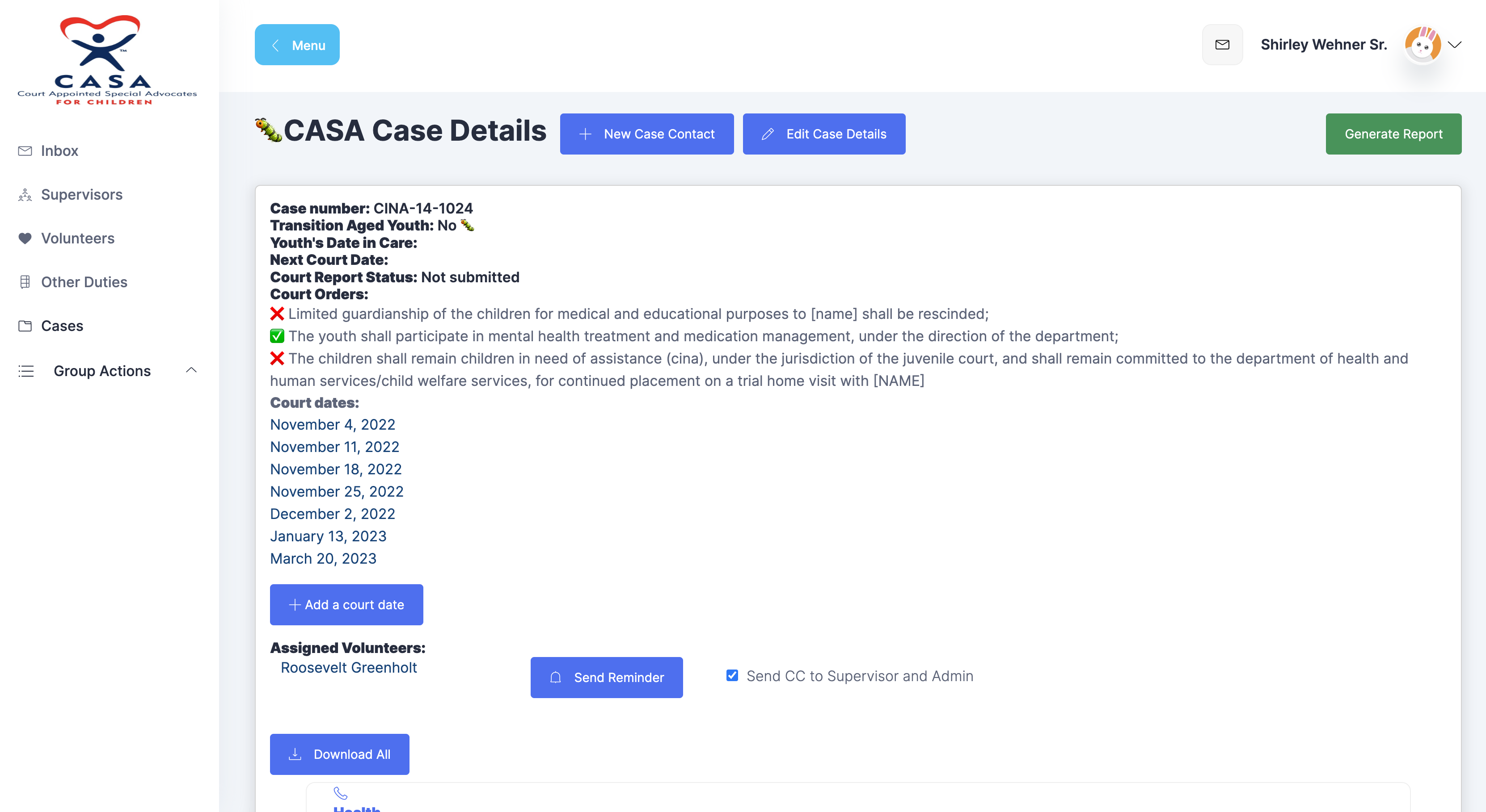 On casa case show page, show placements (below court orders) · Issue #4717 · rubyforgood/casa ...