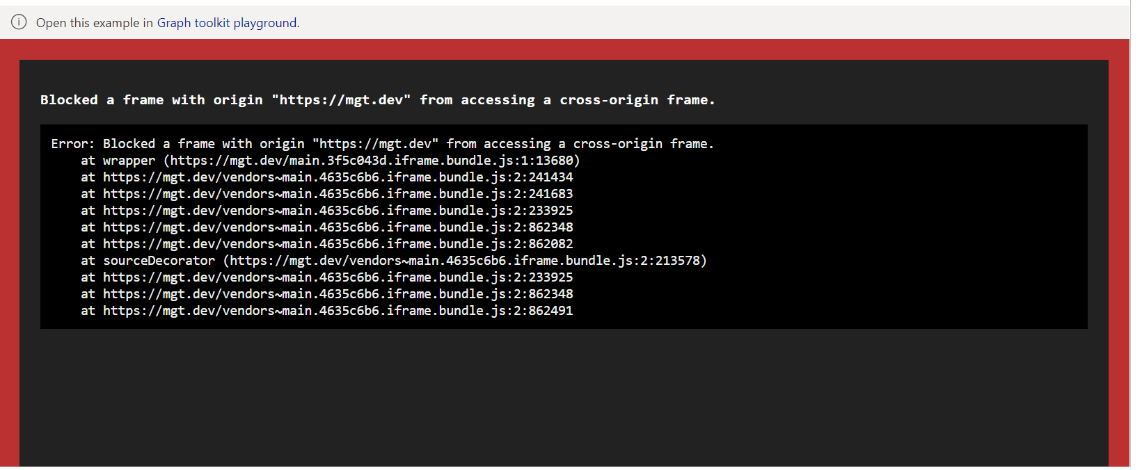[Bug] Toolkit tab is not working · Issue #1429 · microsoftgraph/microsoft-graph-explorer-v4 · GitHub