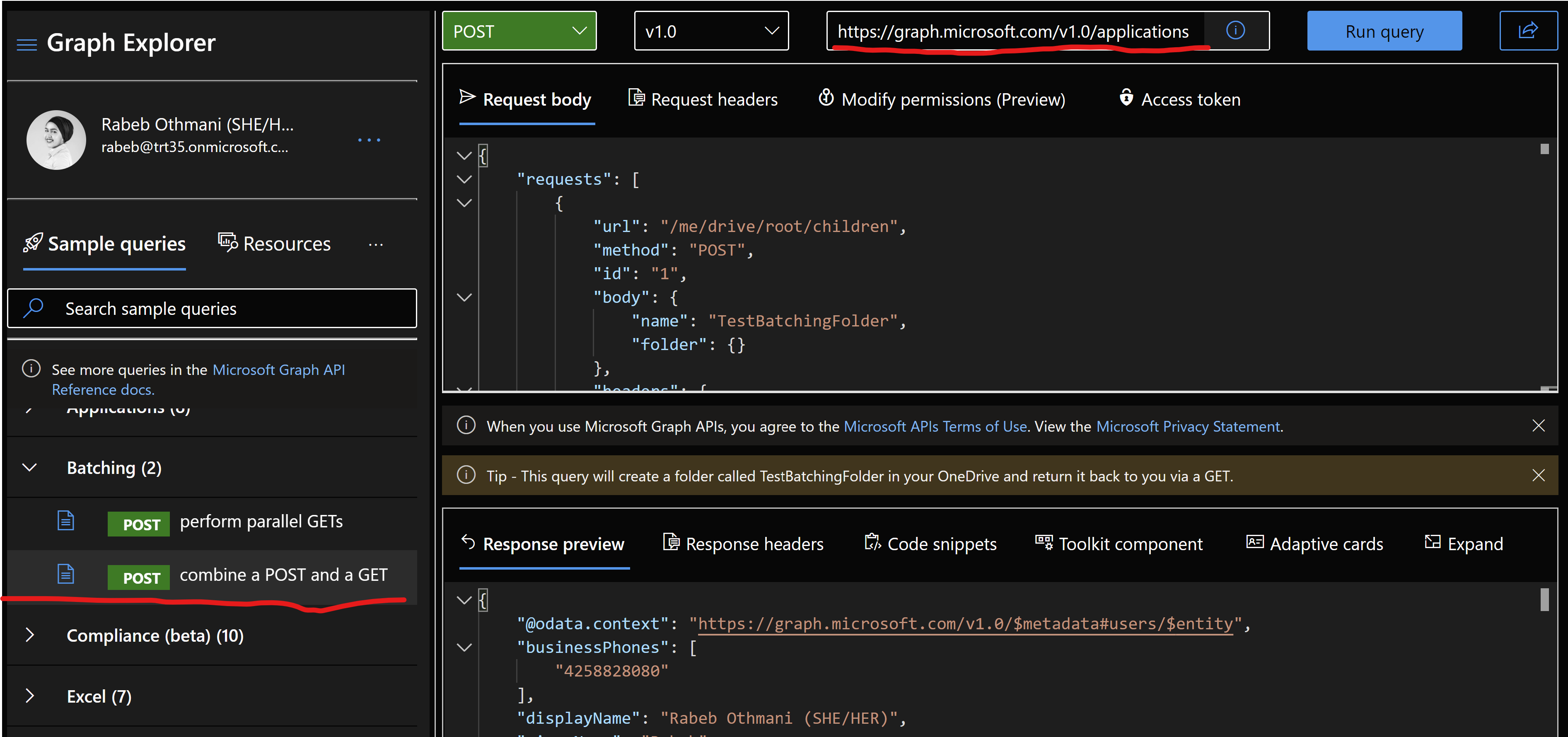 Query field not updating when sample query is selected · Issue #1601 · microsoftgraph/microsoft ...