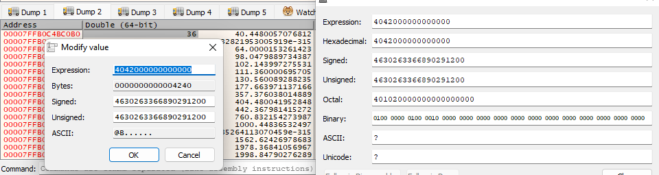 float value editor · Issue #1550 · x64dbg/x64dbg · GitHub