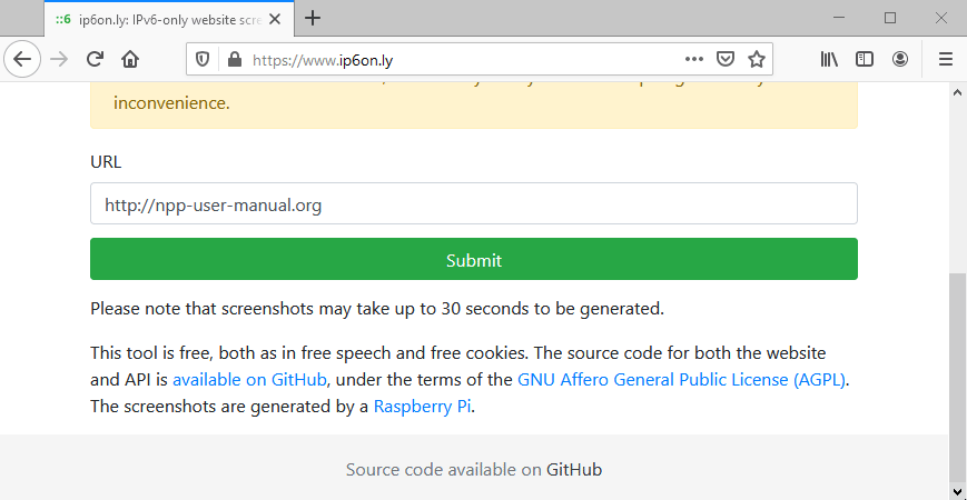 Npp User Shows An Empty Page If Accessed With Ipv6 · Issue 132 · Notepad Plus Plus