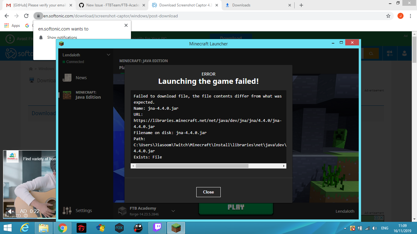 Game cannot launch · Issue #208 · FTBTeam/FTB-Academy · GitHub