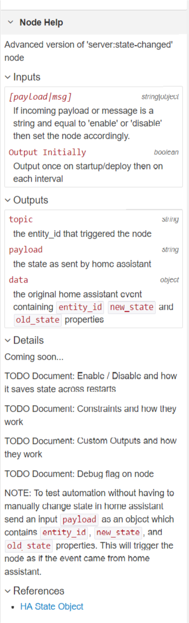 Trigger Node Help Information Missing · Issue 86 · Zachowj Node Red Contrib Home Assistant