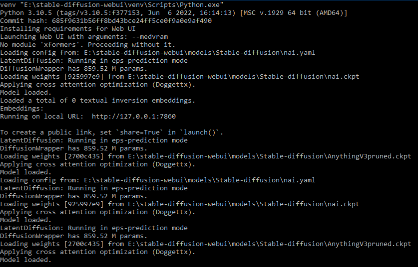 [Bug]: Model caching doesn't work. · Issue #5855 · AUTOMATIC1111/stable-diffusion-webui · GitHub