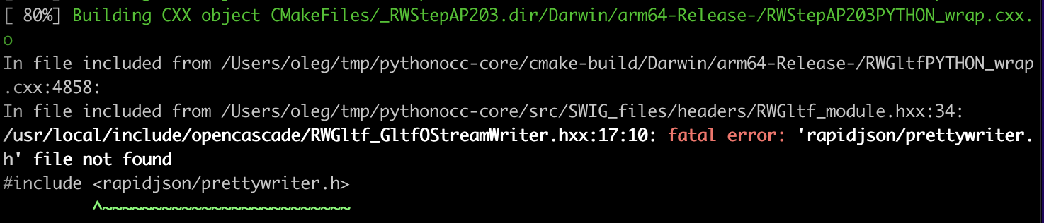 Compilation failing on OSX 10.15.6 (Catalina) with error " not found" · Issue #964 · tpaviot ...